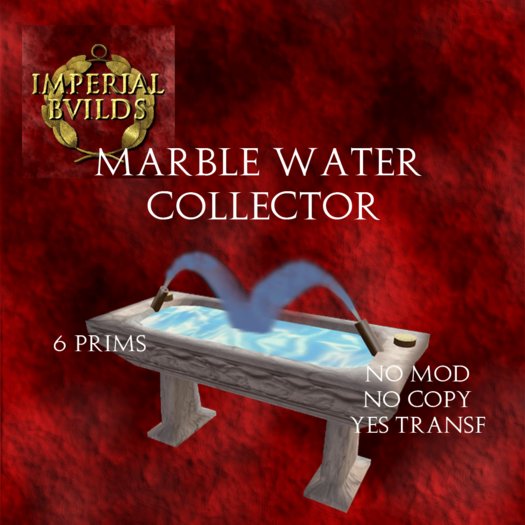 Second Life Marketplace - Marble water collector II