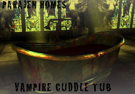 Second Life Marketplace - VAMPIRE CUDDLE TUB (blood bloody bathtub ...