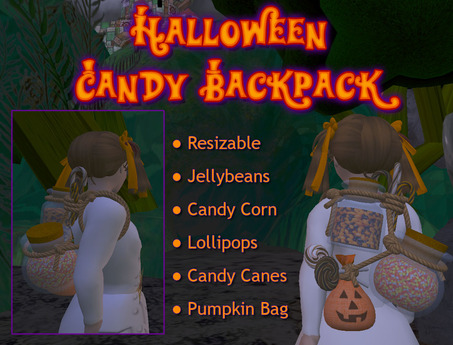 Second Life Marketplace - Halloween Candy Backpack