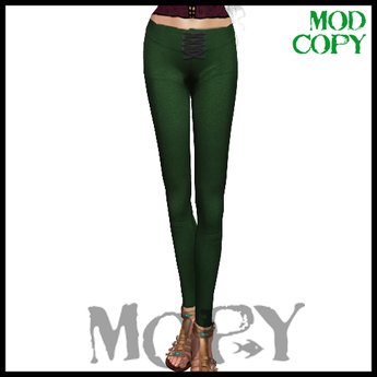 Second Life Marketplace - MOPY Suede Pants - green