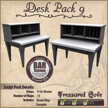 Second Life Marketplace - -TC- Desk Pack 9 Clearance Priced