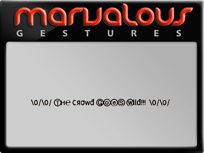 Second Life Marketplace - THE CROWD GOES WILD GESTURE