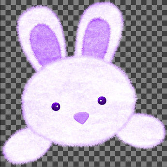 Second Life Marketplace - Sweet bunny cute Alpha PNG full perms textures