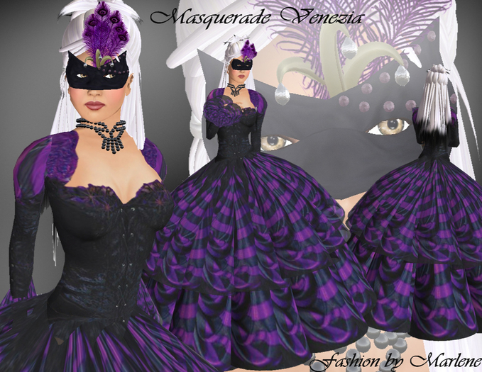 Second Life Marketplace - MG Masquerade Venezia with Shoes Collar Masc