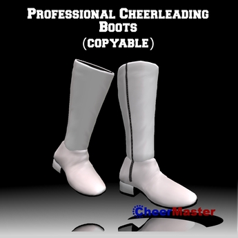 Second Life Marketplace - CheerMaster Cheerleading/Gogo Boots (White ...