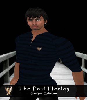 Second Life Marketplace - LR**The Paul Henley Stripe Edition, Navy**