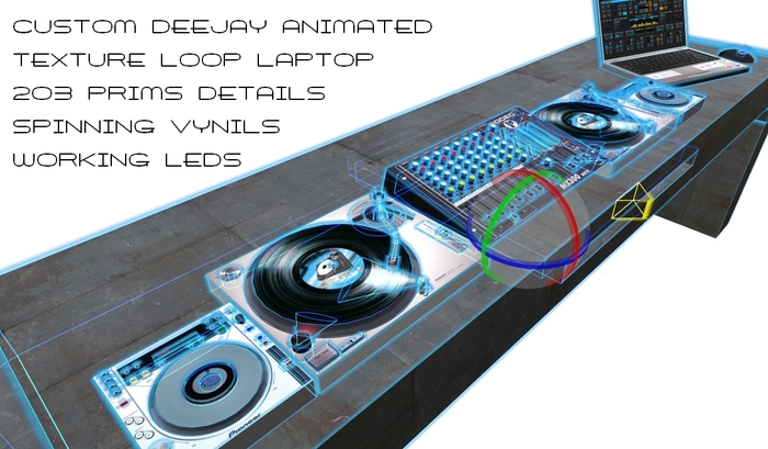 Second Life Marketplace - Tectron professional deejay booth - DJ booth ...
