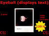 Second Life Marketplace - Eyeball (displays text) (box)