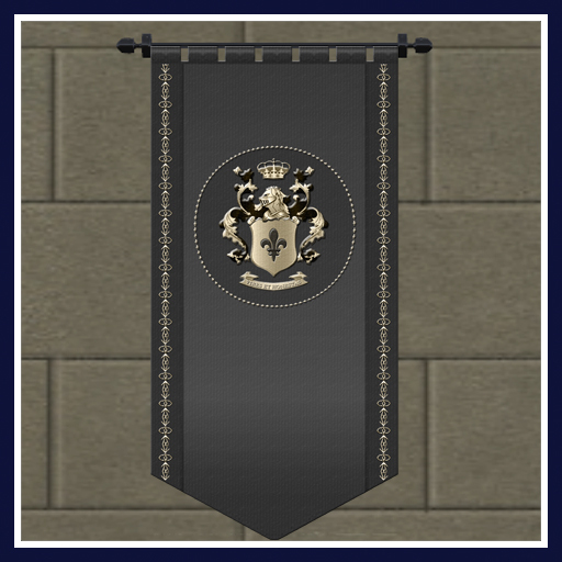 Second Life Marketplace - Heraldic Grey Wall Banner