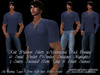 Second Life Marketplace - 2 Versions Included! Men's Open (Unsnapped ...