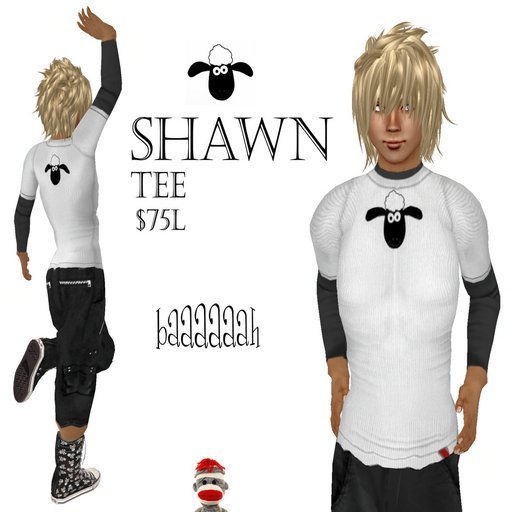 Second Life Marketplace - Off da Hook Shawn Tee by SockMonkey