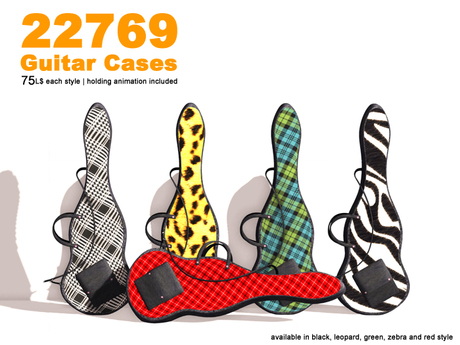 Second Life Marketplace - 22769 ~ [homme] Guitar Case style:leopard [mesh]