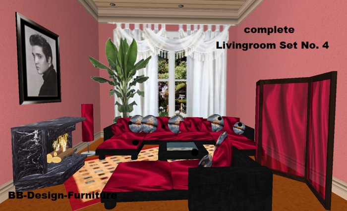 Second Life Marketplace - Living Room Set No. 4 complete PROMO Price!