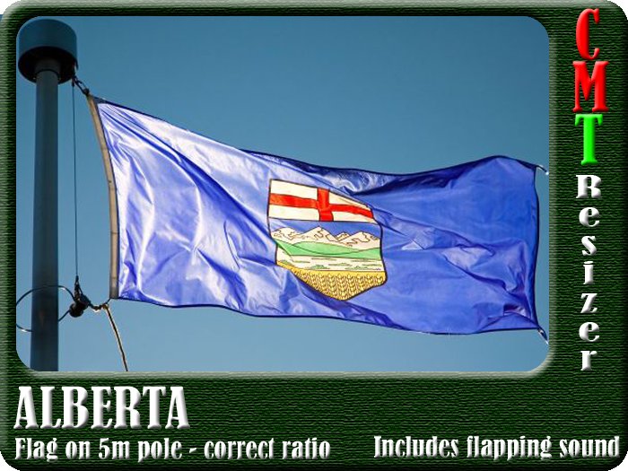 Second Life Marketplace - *TGA* Flag of Alberta 1968 5m w/sound & resizer