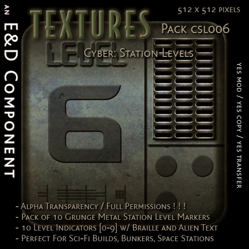 Second Life Marketplace - [CSL006] 10 Grunge Metal Space Station Bunker ...