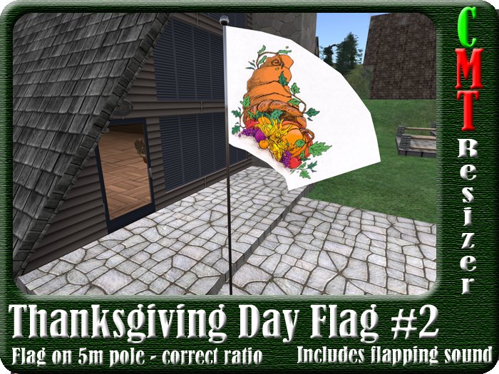 Second Life Marketplace - *TGA* Thanksgiving Flag #2 5m w/sound ...