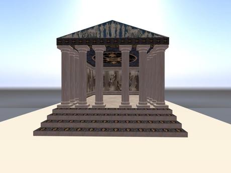 Second Life Marketplace - Urban Greek Temple with Brazier