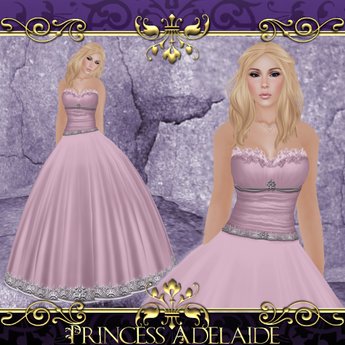 Second Life Marketplace - *TPS* Princess Adelaide - Rose Petal (Silver)