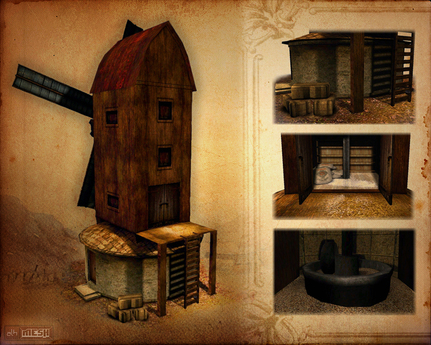 Second Life Marketplace - Steampunk Mill Mesh