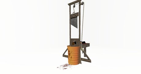 Second Life Marketplace - Guillotine Horror Noob - with working Blade
