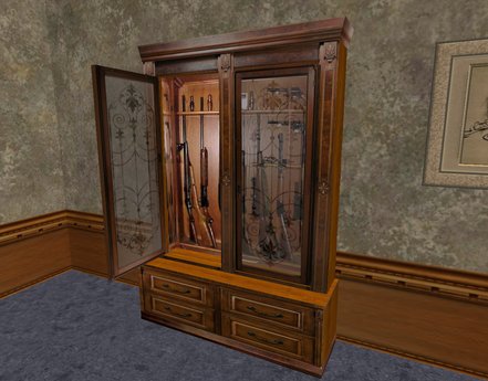 Second Life Marketplace - Victorian Gun Cabinet