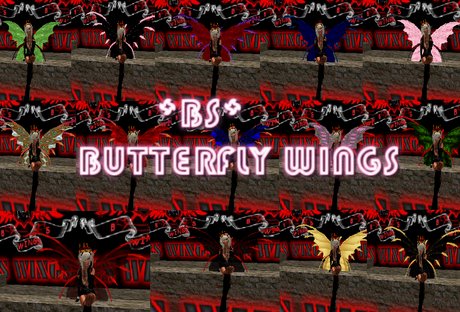 Second Life Marketplace - *butterfly wings* boxed blue