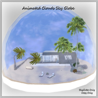 Second Life Marketplace - 35x35 Moving Clouds&Sand Sky Globe