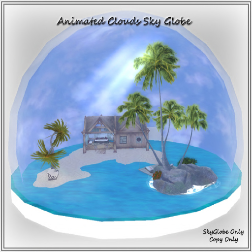 Second Life Marketplace - 30x30 Moving Clouds&Moving Water Sky Globe