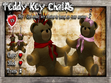 Second Life Marketplace - Teddy Key Chains