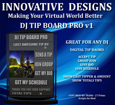 Second Life Marketplace - DJ Tip Board Pro v1