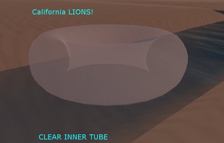 Second Life Marketplace - THE BASEMENT! Clear inner tube*