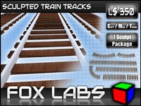 Second Life Marketplace - Sculpt Railroad Tracks - Full Perm - Low Prim