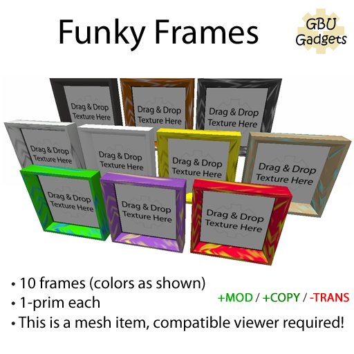 Second Life Marketplace - GBU Funky Frames