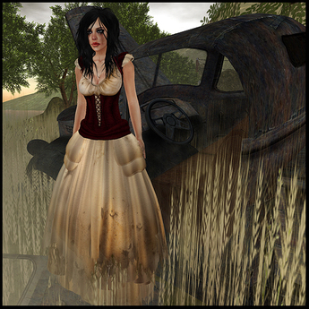 Second Life Marketplace - *EC* Ren - Medieval Roleplay Wench - Red