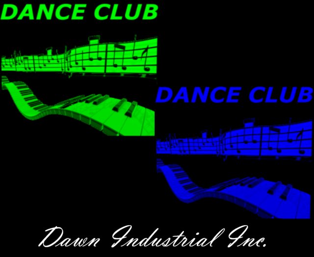 Second Life Marketplace - Dance Club Neon Sign Blue and Green with ...