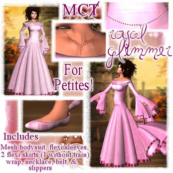 Second Life Marketplace - Royal Glimmer - Rose **FOR PETITE MESH AVATARS**