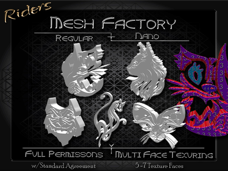 Second Life Marketplace - Riders - Full Permission Mesh, NANO Incl ...