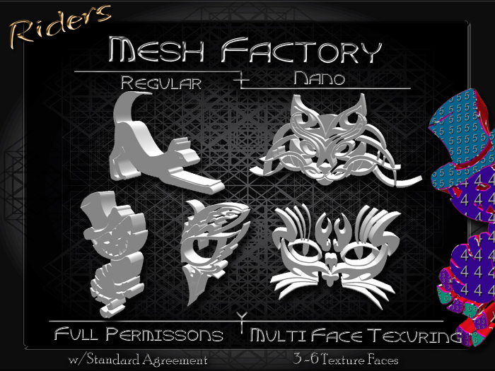 Second Life Marketplace - Riders - Full Permission Mesh, NANO Incl ...