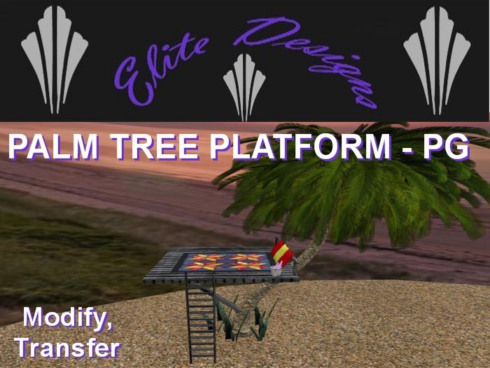 Second Life Marketplace - PALM TREE PLATFORM - 101 ANIMATIONS
