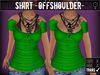 Second Life Marketplace - **OC** Shirt OffShoulder - Green