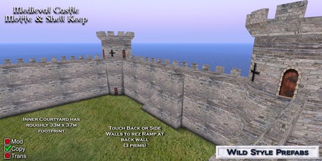 Second Life Marketplace - Motte & Castle by Wild Style Prefabs