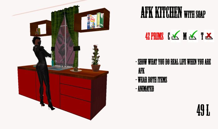 Second Life Marketplace - AFK Kitchen with Soap