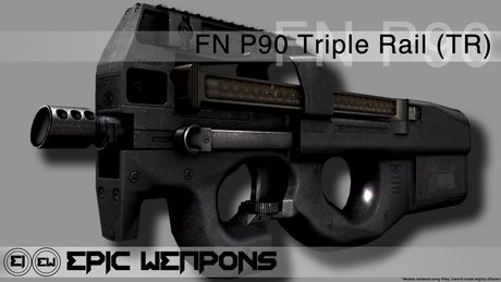 Second Life Marketplace - EPIC WEAPONS FN P90 Triple Rail Personal ...