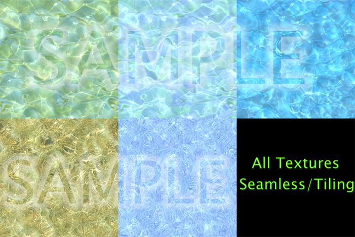 Second Life Marketplace - 5 Seamless Water Textures from Basic Elements