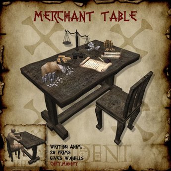 Second Life Marketplace - Merchant Table
