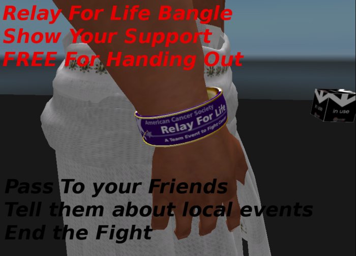 Second Life Marketplace - Relay for Life Bangle