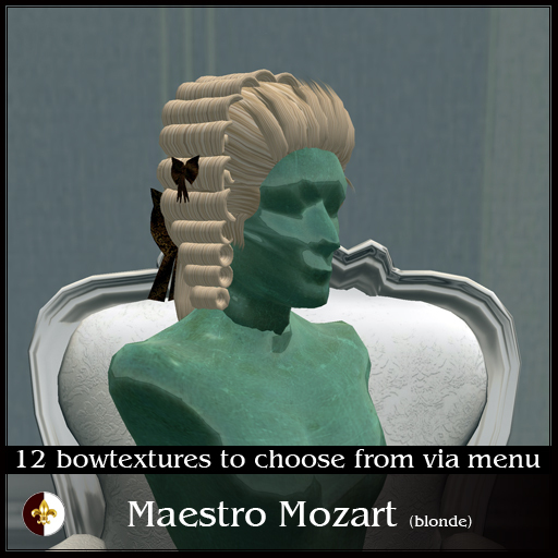 Second Life Marketplace - *FDL* Maestro Mozart Wig blonde (boxed), 18th ...