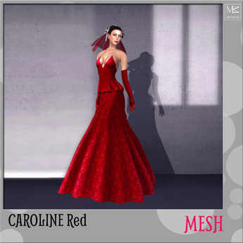 Second Life Marketplace - Miamai_WeddingCollection2012_Caroline Red