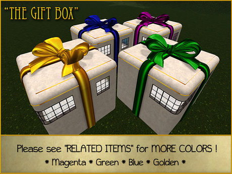 Second Life Marketplace - vitamin --- "The Gift Box" skybox [Golden]