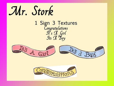 Second Life Marketplace - Mr. Stork Basic w/ Sound & Color (Box)